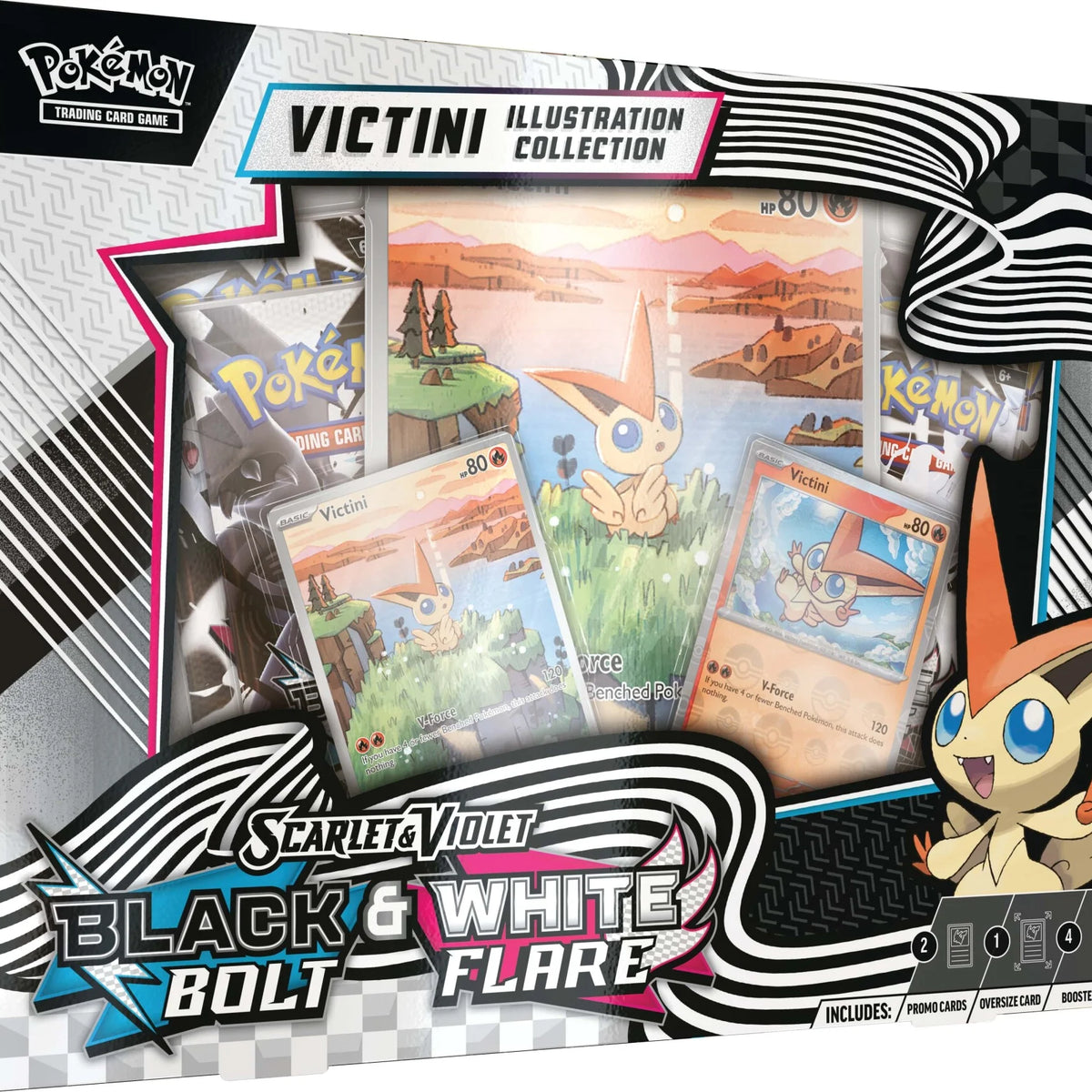 Pokemon TCG: Black Bolt & White Flare - Unova Victini Illustration Col ...