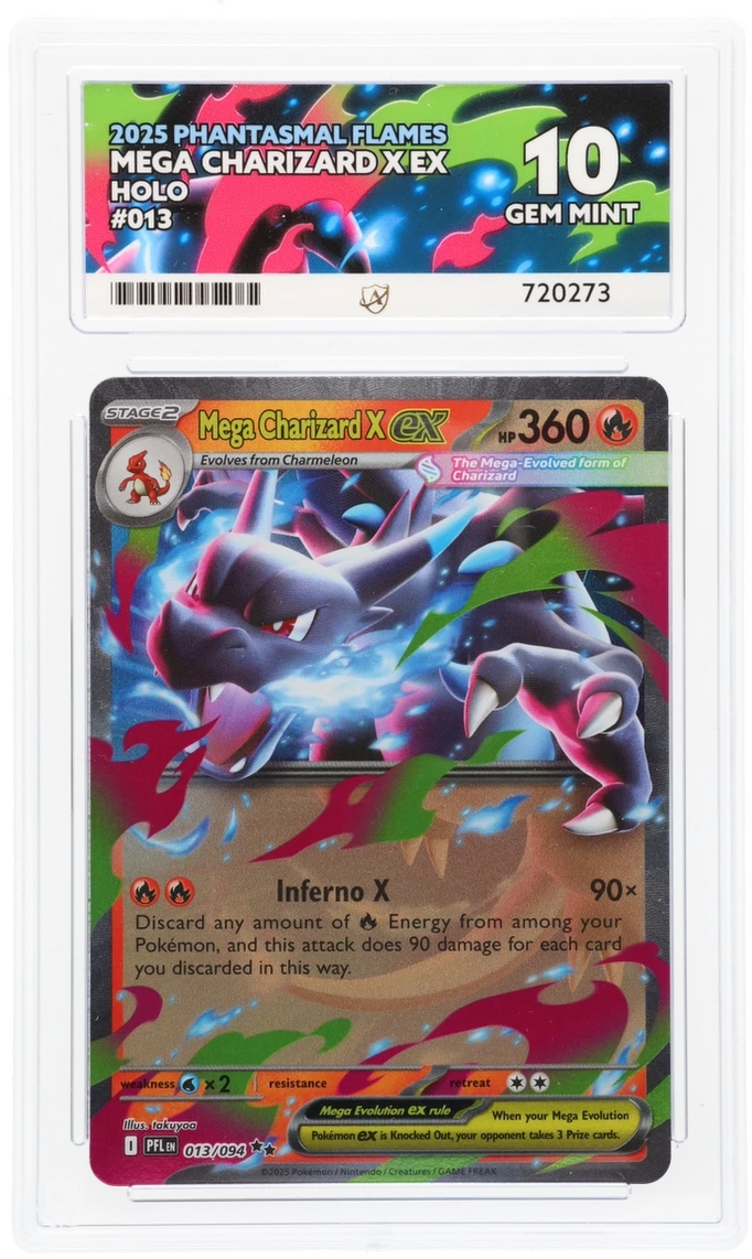 Mega Charizard X ex 013/094 Ace 10 Graded Pokémon Card – UK ...
