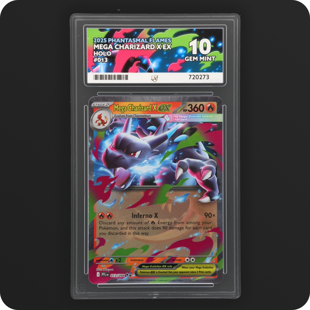 Mega Charizard X ex 013/094 Ace 10 Graded Pokémon Card – UK ...