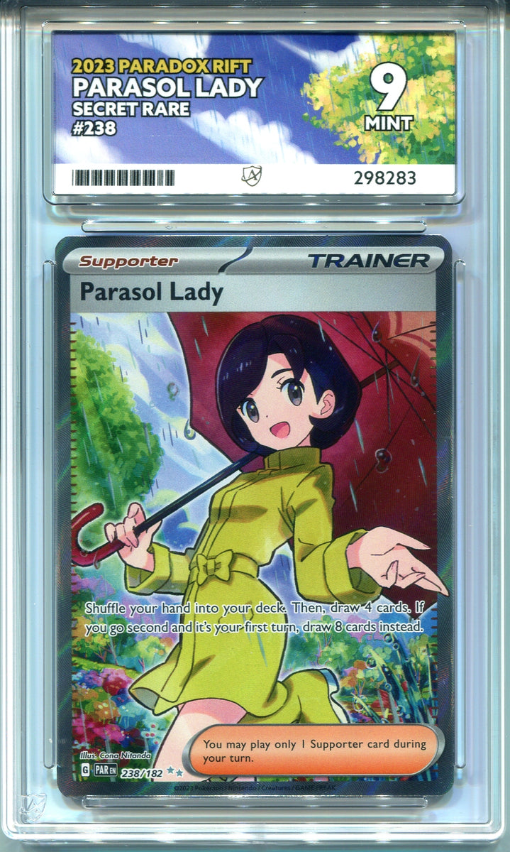 Pokemon - Paradox Rift - Parasol Lady - 238/182 - Ace Grading - Grade