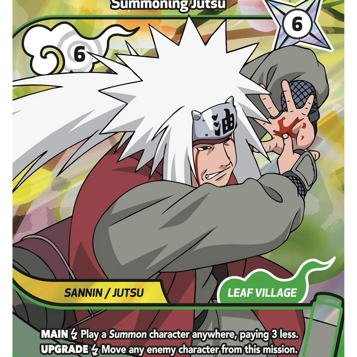 Jiraiya - Summoning Jutsu 105/130 Standard - Naruto Mythos Set 01 ...