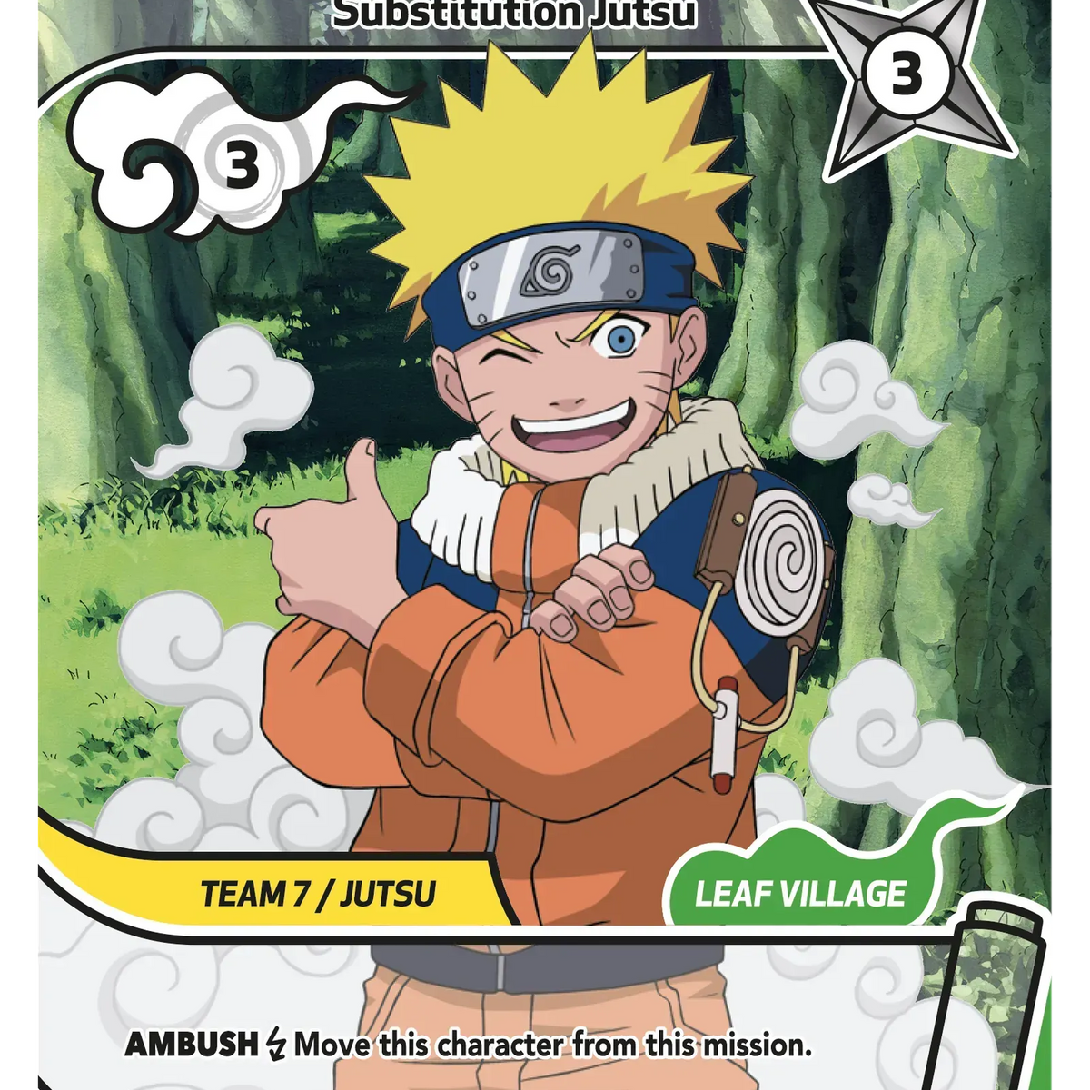 Naruto Uzumaki - Substitution Jutsu 010/130 Full Art Naruto Mythos ...