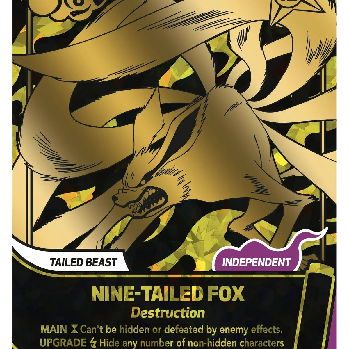 Nine-Tailed Fox - Destruction 134/130 Standard - Naruto Mythos Set 01 ...