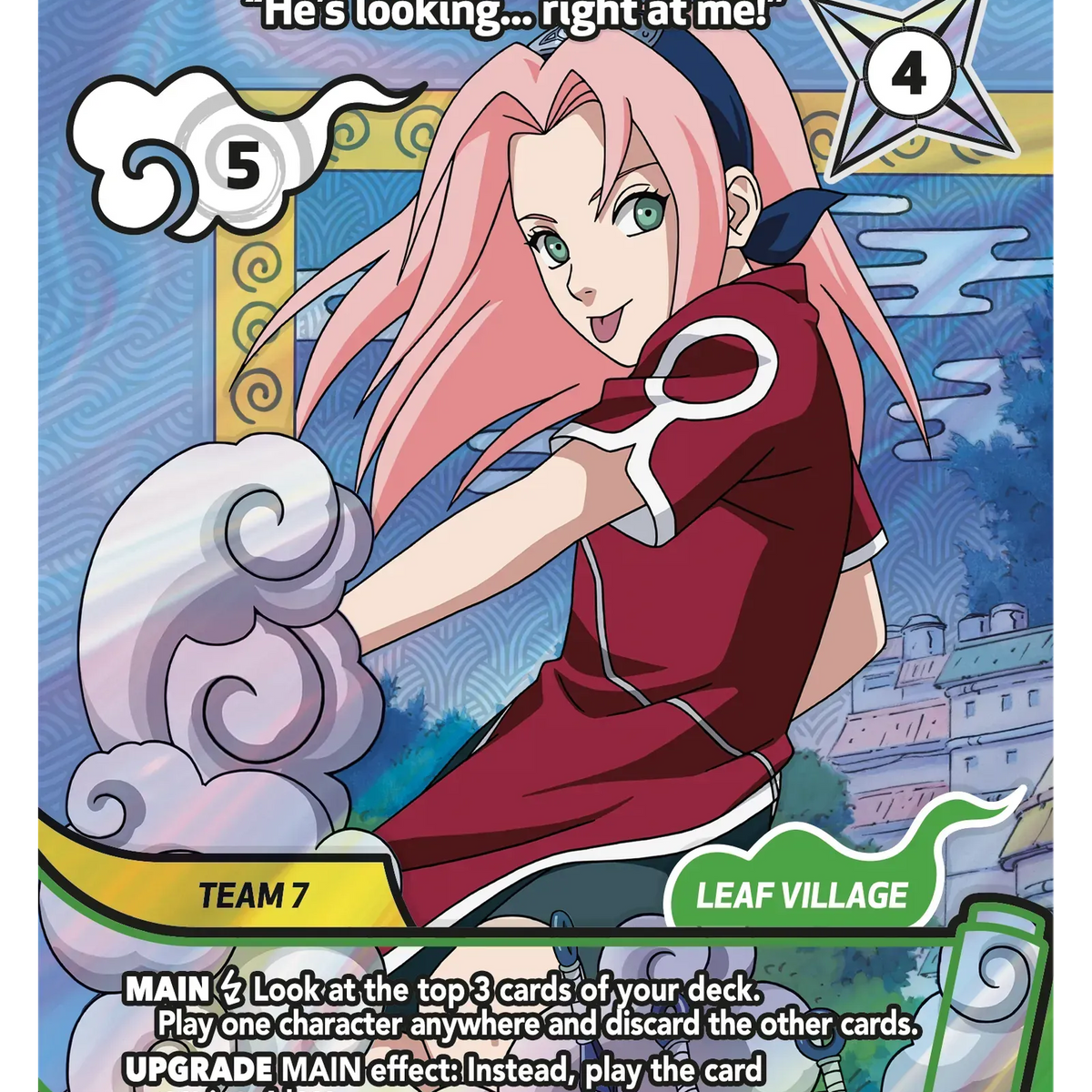 Sakura Haruno - “He’s looking... right at me!” 135/130 Standard Naruto ...