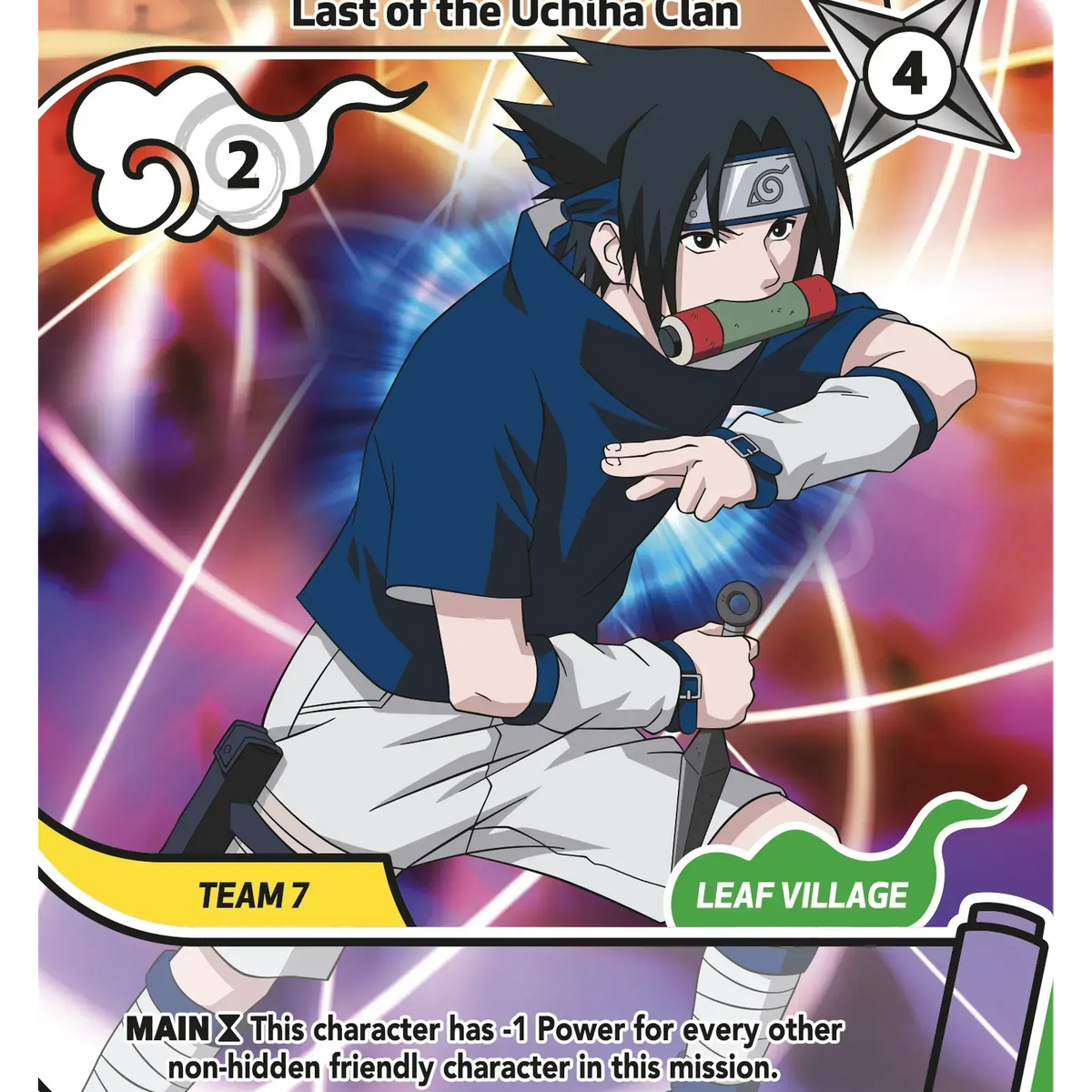 Sasuke Uchiha - Last of the Uchiha Clan 013/130 Full Art Naruto Mythos ...