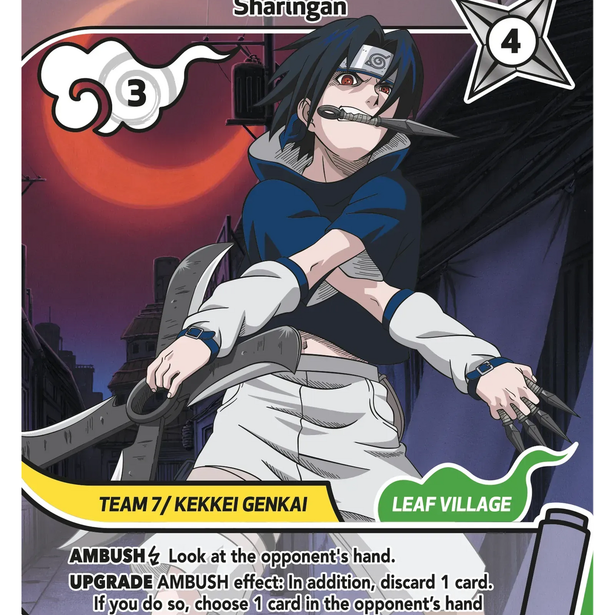 Sasuke Uchiha - Sharingan 014/130 Full Art - Naruto Mythos Set 01 ...