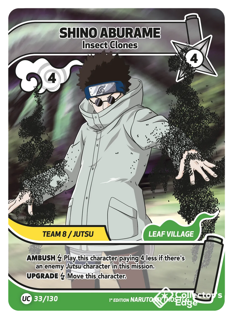Shino Aburame - Insect Clones 033/130 Full Art - Naruto Mythos Set 01 ...