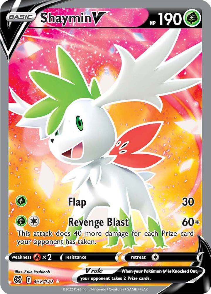 Pokemon - Sword & Shield - Brilliant Stars - Shaymin V - 152/172 - Hol ...