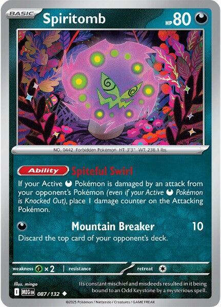 Pokemon - Mega Evolution - Spiritomb - 087/132 - Reverse Holofoil ...